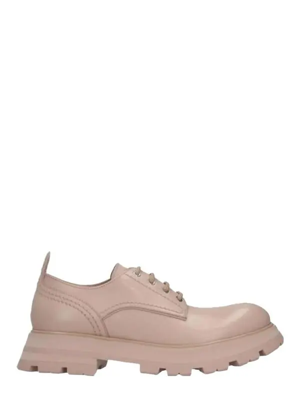 Alexander McQueen Wander Lace-up Derby Shoes - Nude
