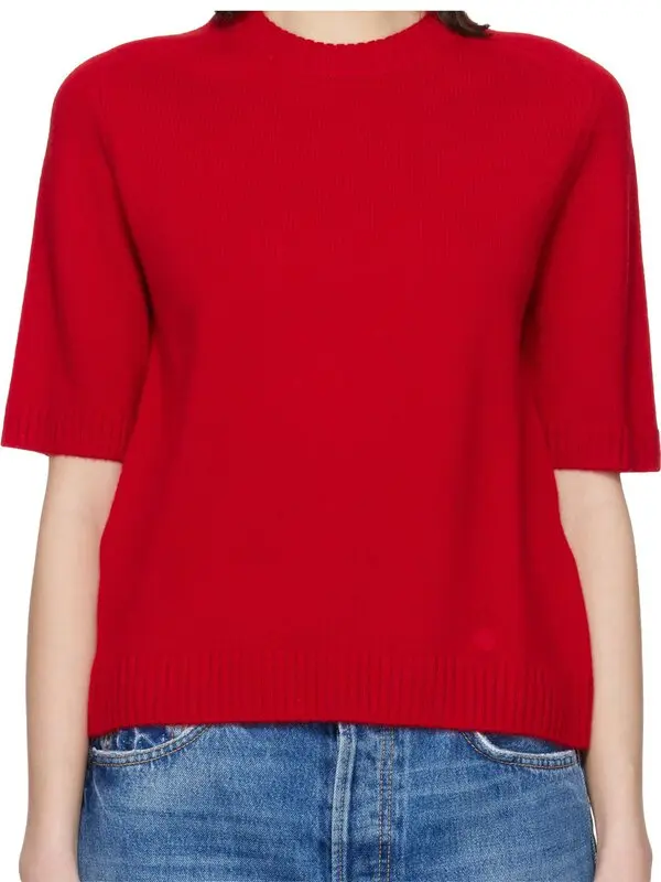 Loulou De Saison Crew Neck Sweater - Red