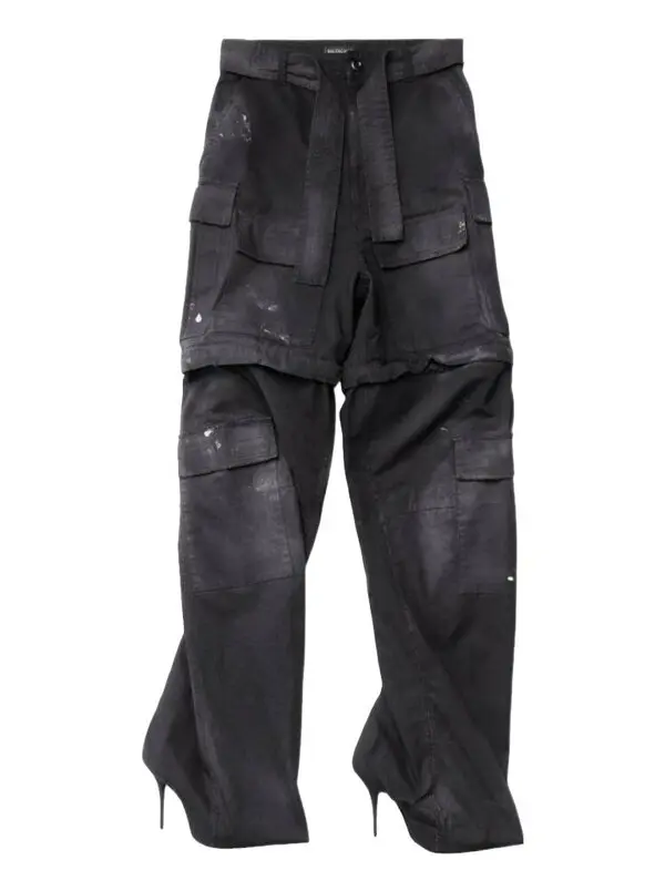 Balenciaga Knife Cargo Pantashoes - Black