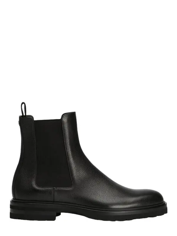 Dolce & Gabbana Round Toe Ankle Boots - Black