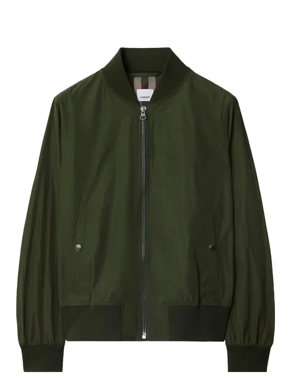 Burberry Zip-up Bomber Jacket - Black