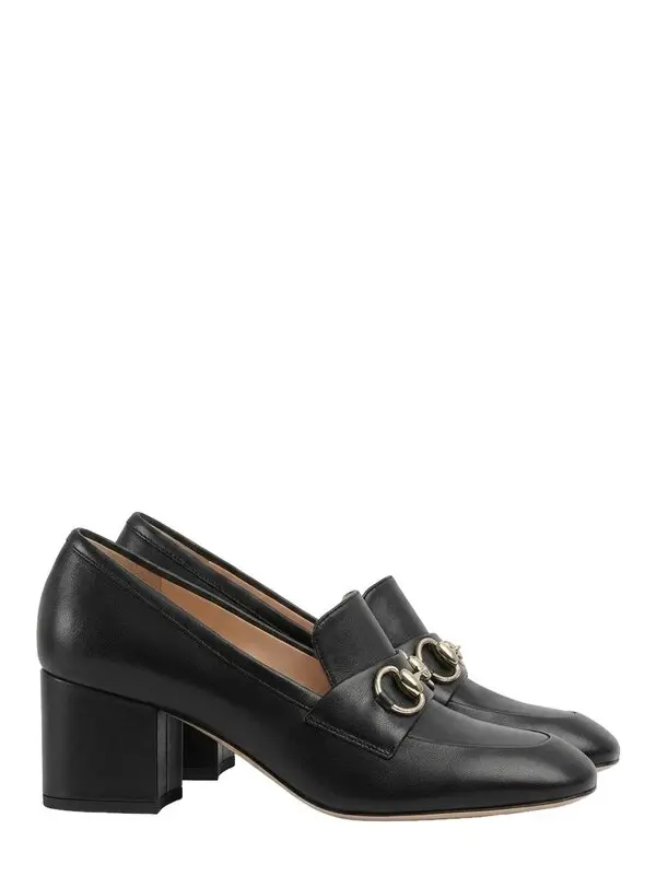 Gucci Loafer Pump With Horsebit - Black