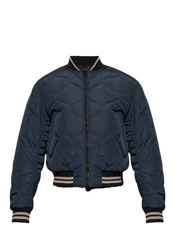 Dries Van Noten Quilted Bomber Jacket - Black