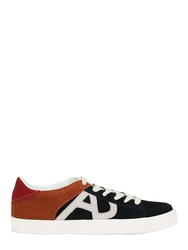 Emporio Armani Casual Sneakers With Contrast Stitching - White