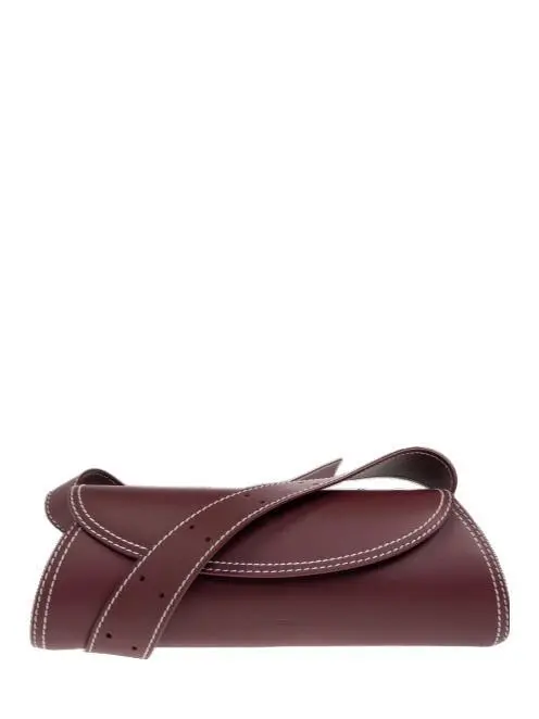 JIL SANDER Small Cannolo Shoulder Bag - Red