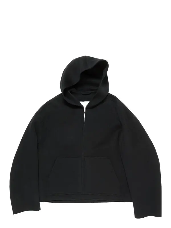 Acne Studios Zip-up Hooded Sweater - Black