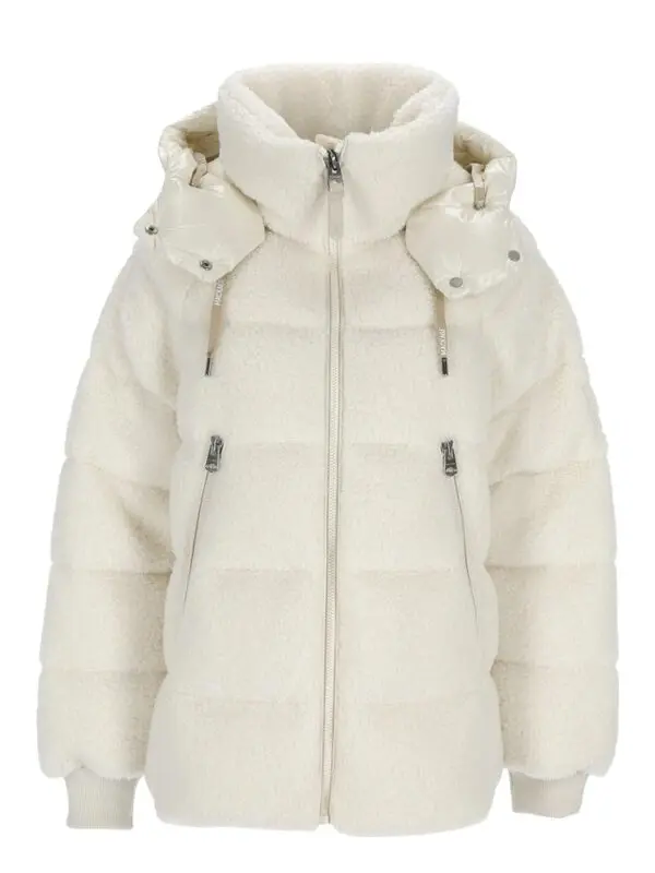 Mackage Edana Teddy Bear Down Jacket - White