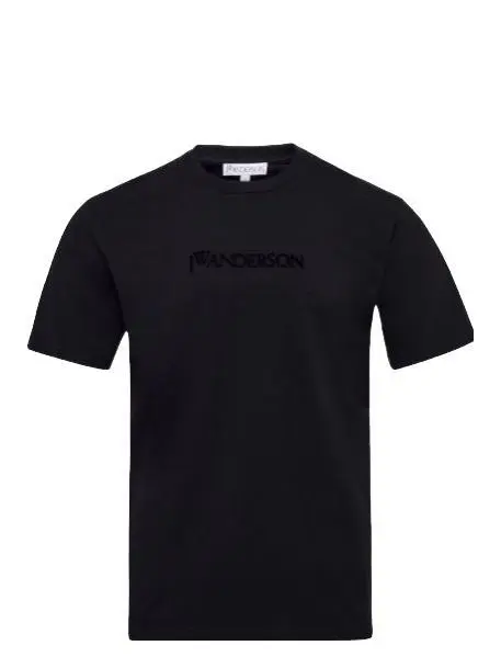 J.W.ANDERSON Logo-embroidered T-shirt - Black