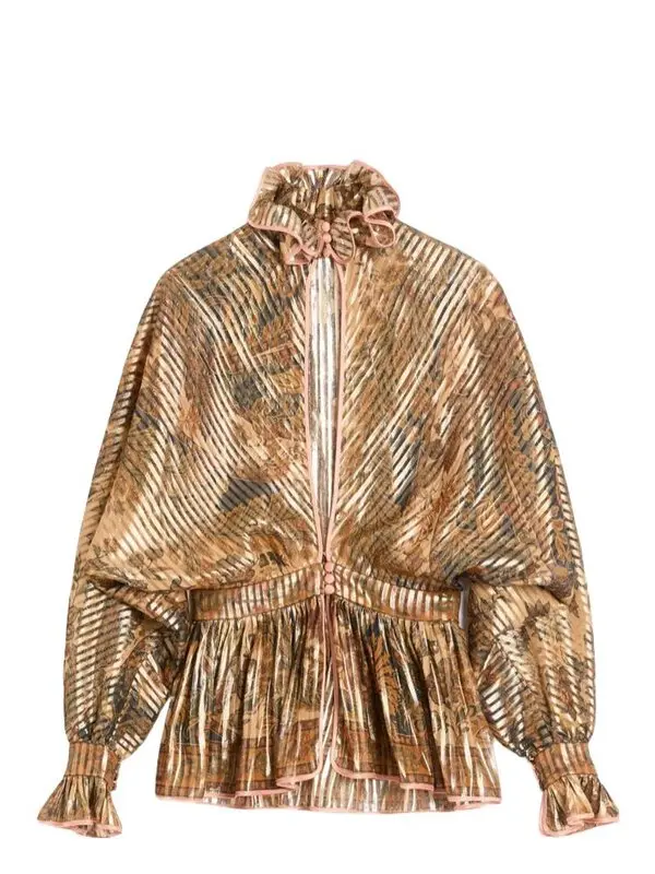 Valentino Garavani Voyage Imaginaire" Print Shirt - Brown