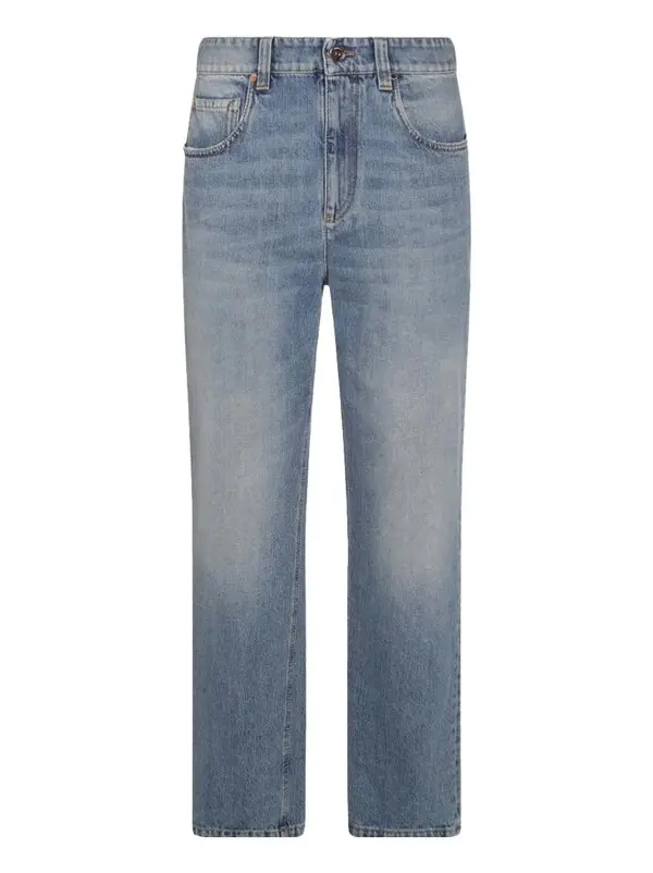 Brunello Cucinelli Belt Loop Jeans - Gray
