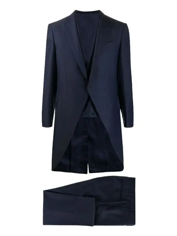 Canali Slim Fit Wool Suit - Black