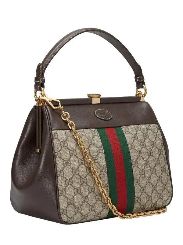 Gucci Virgo Gg Supreme Top Handle Bag - Nude
