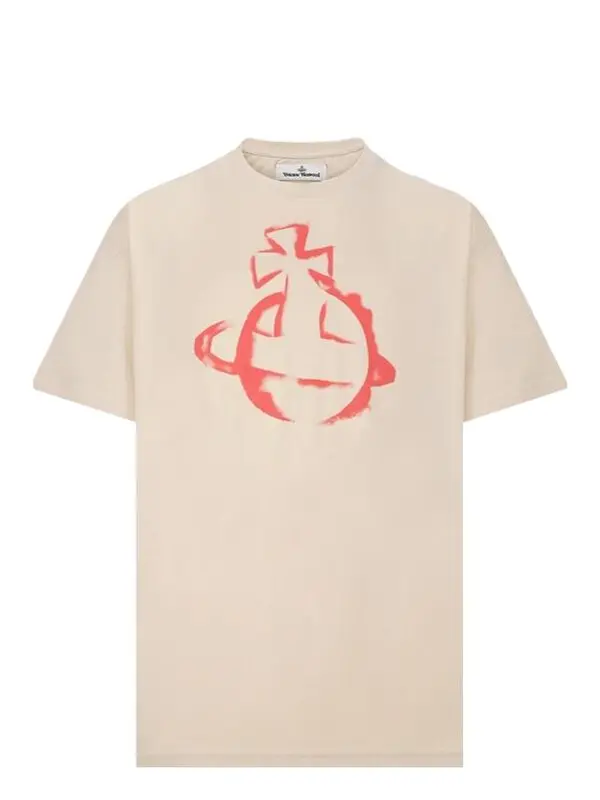 VIVIENNE WESTWOOD Short Sleeve Crewneck T-shirt - Nude