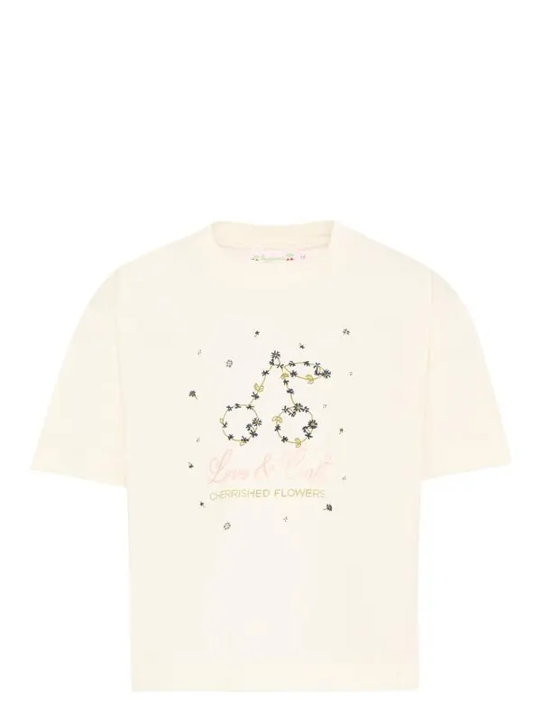 Bonpoint Short-sleeved Crewneck T-shirt - White