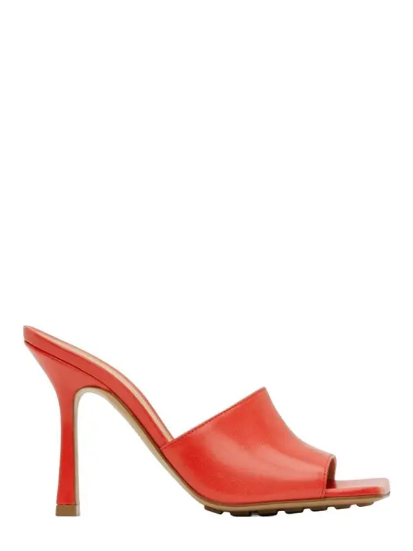 Bottega Veneta Logo High-heeled Sandals - Red