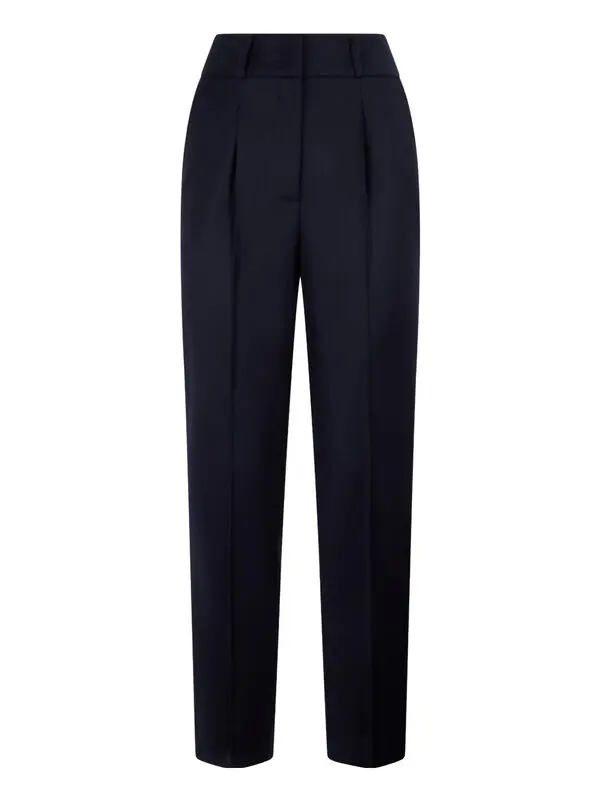 Peserico High-waist Pleated Tailored Pants - Black