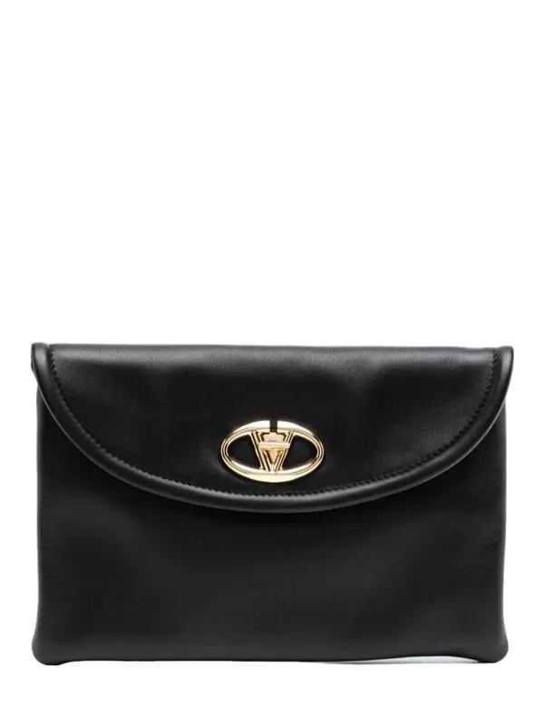 Valentino Garavani Logo Clutch - Black