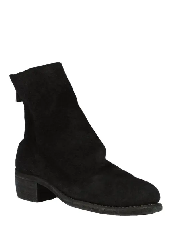 Guidi Zip Up Ankle Boots - Black