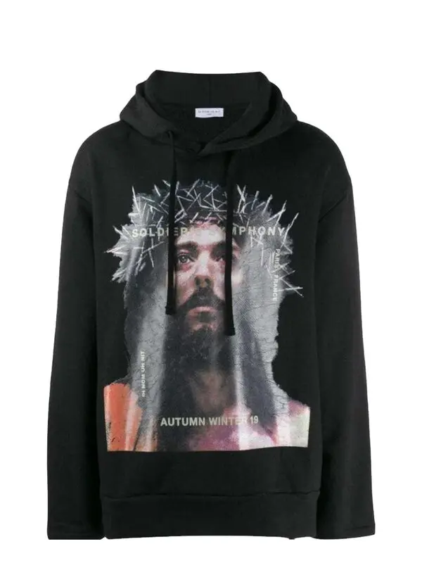 IH NOM UH NIT Graphic Print Hoodie - Gray