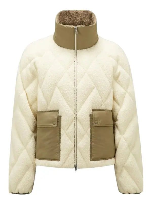 Moncler Jonquille Quilted Down Jacket - Light Beige