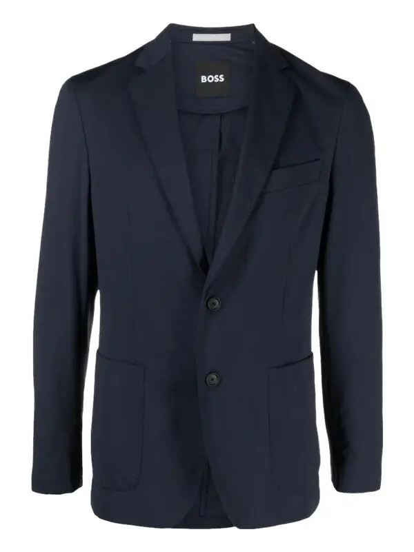 Hugo Boss Single-breasted Blazer - Black