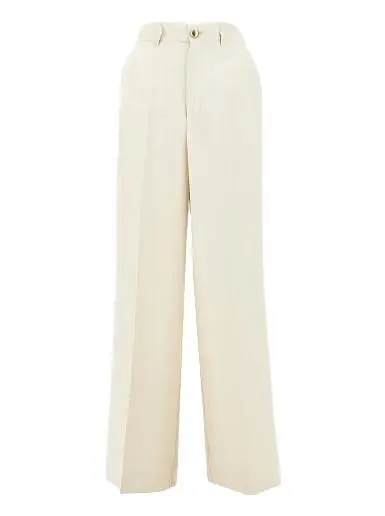 P.a.r.o.s.h Graisa Straight-leg Pants - White