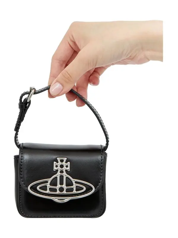 VIVIENNE WESTWOOD Linda Foldover Top Tote Bag - Black