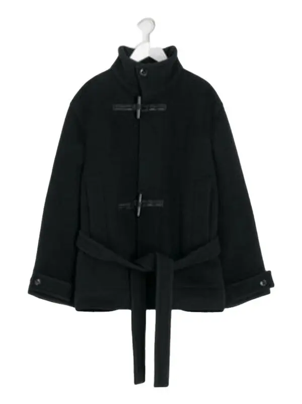 LEMAIRE Short Duffle Coat - Black