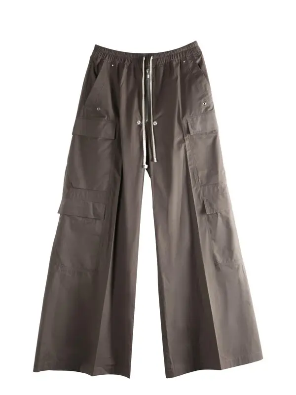 Rick Owens Drawstring Cargo Trousers - Black