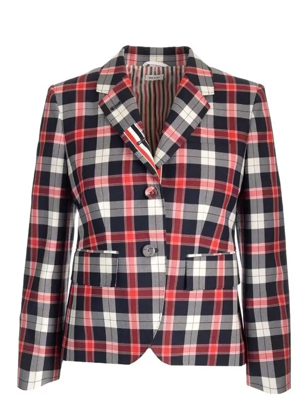 Thom Browne Checked Single-breasted Blazer - Multicolor