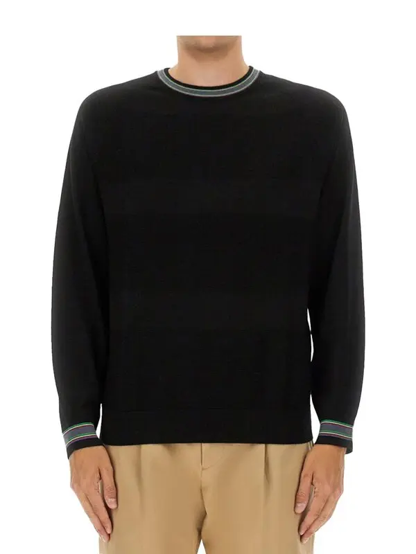 Paul Smith Crew Neck Long Sleeve Jumper - Black