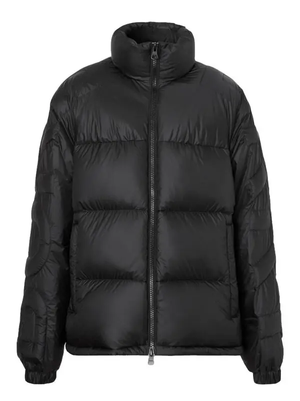 Burberry Padded Funnel Neck Zipped Jacket - Black