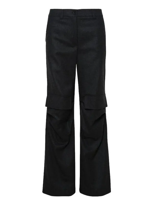 P.a.r.o.s.h Straight-leg Cargo Trousers - Black