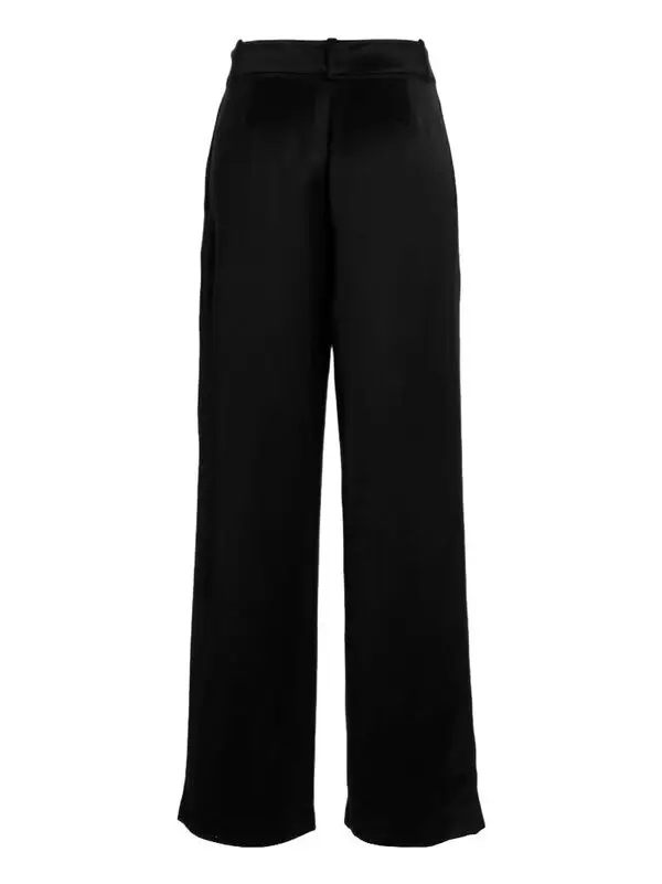 Co Tailored Front Pleat Trousers - Black