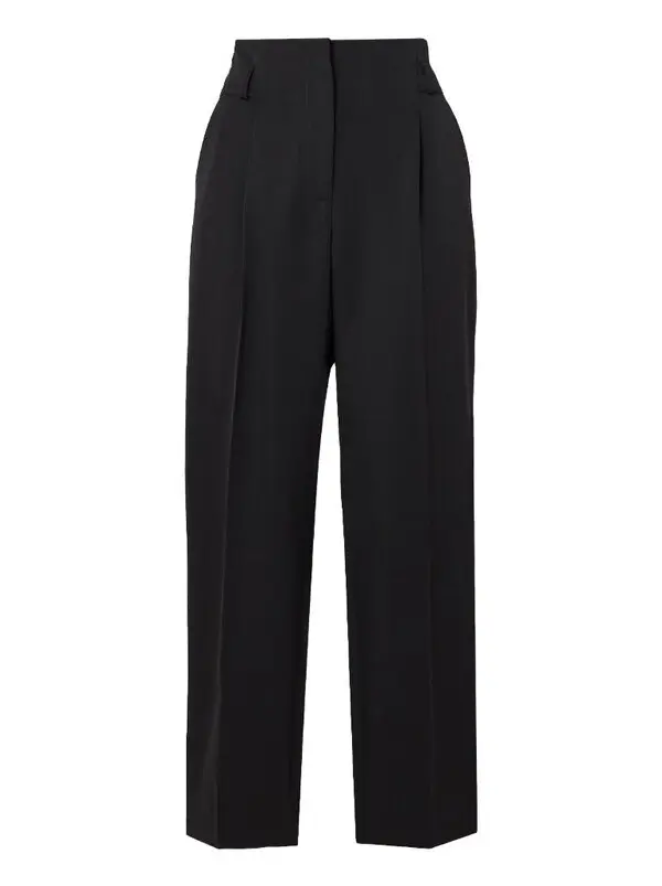Max Mara Celtico Pleat-detail Trousers - Black