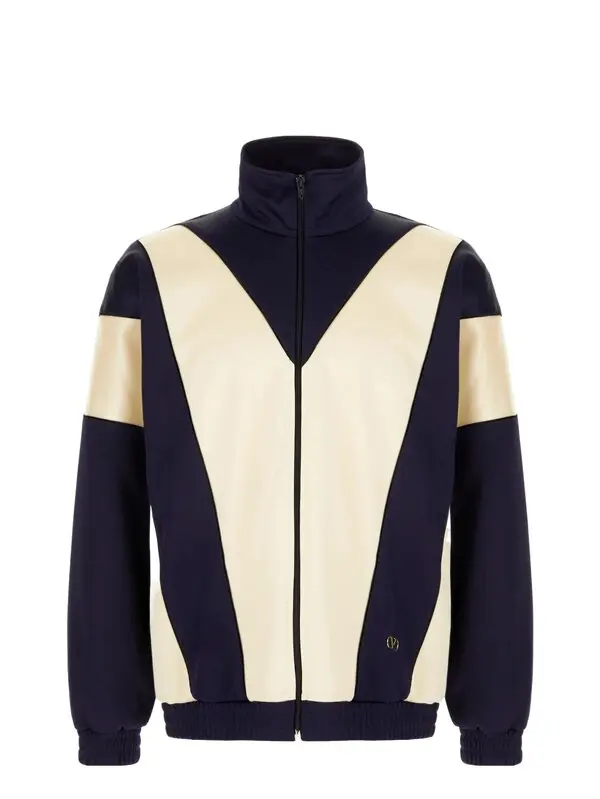 Valentino Garavani Logo-patched Zip-up Sweatshirt - Black