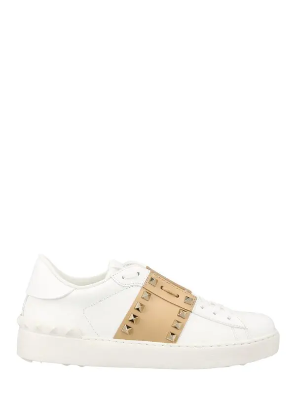 Valentino Garavani Open Studded Low-top Sneakers - White