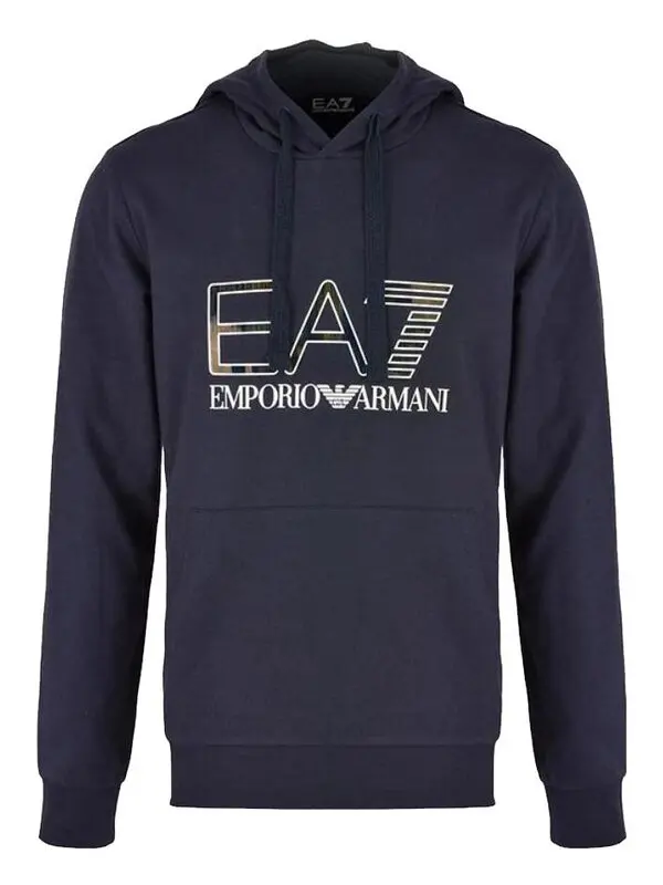 EA7 Logo Hoodie - Black