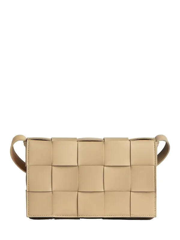Bottega Veneta Small Cassette Crossbody Bag - Nude
