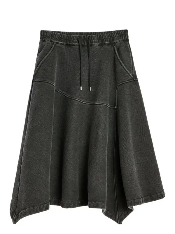 Our Legacy Lounge Skirt Asymmetric Hemline - Black