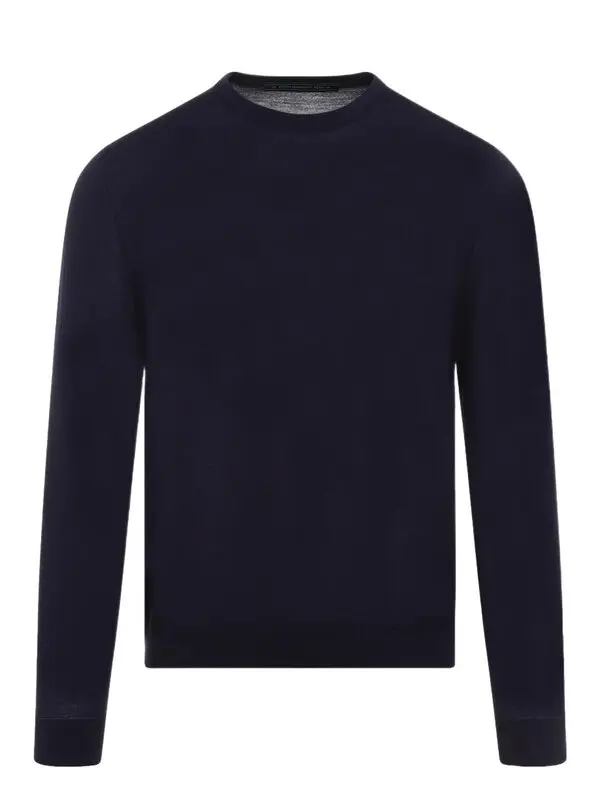 Kiton Knitted Crewneck Pullover - Black