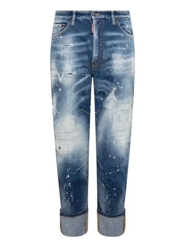 Dsquared2 Eviction Notice Cropped Jeans - Blue