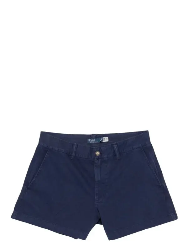 Polo Ralph Lauren Button Detailed Chino Shorts - Blue
