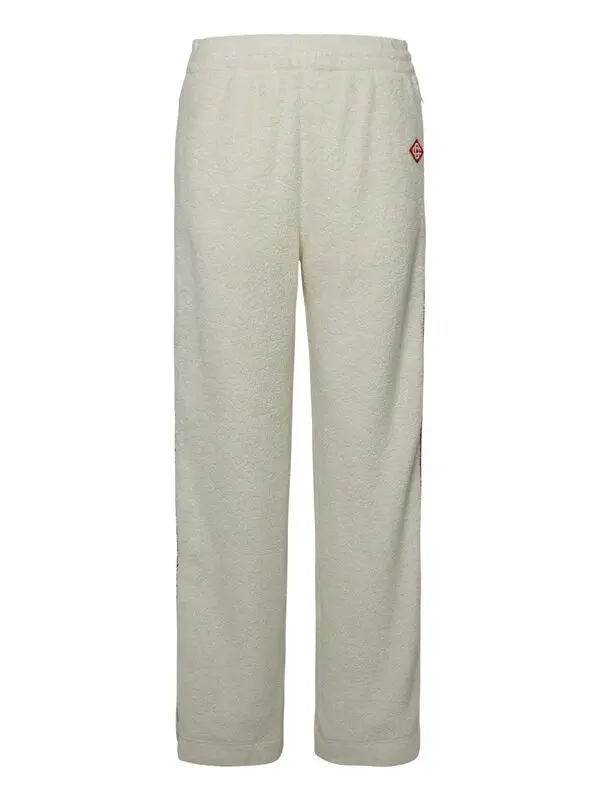 Casablanca Logo-patch Straight Leg Fleece Track Pants - Gray