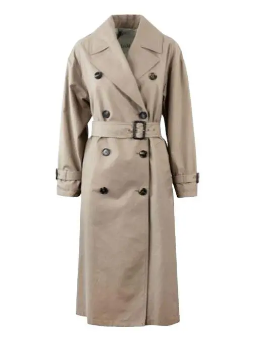Max Mara Fiorito Double-breasted Belted Trench Coat - Camel