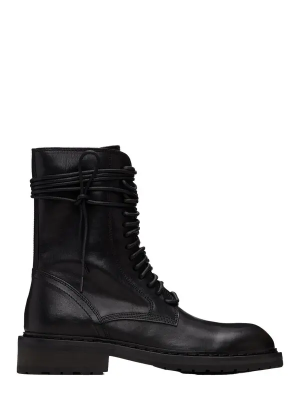 ANN DEMEULEMEESTER Danny Lace-up Ankle Boots - Black
