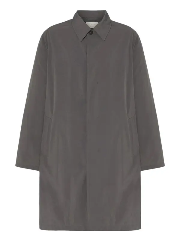 THE ROW Hesper Nylon Coat - Gray Cobalt Blue