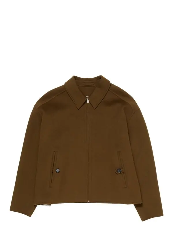 Acne Studios Zip-up Long Sleeved Jacket - Brown