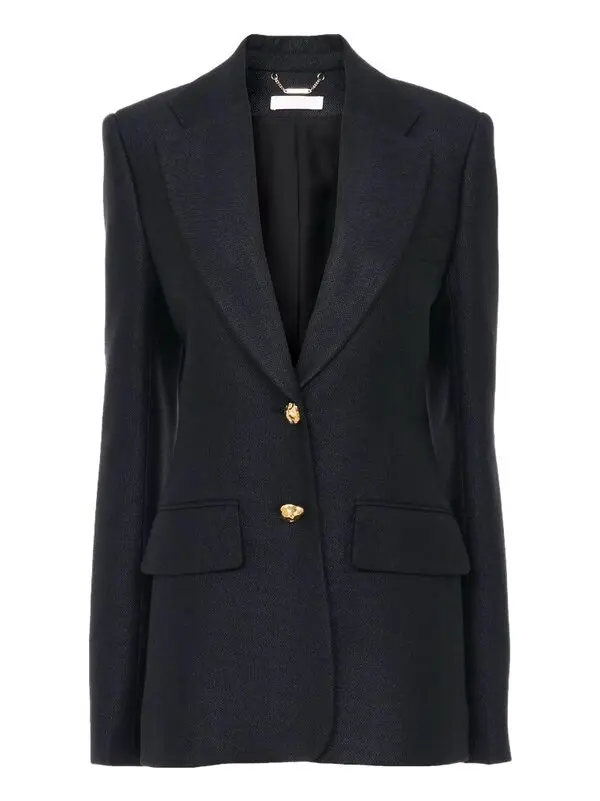 Chloé Single-breasted Tailored Jacket - Black