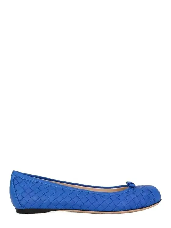 Bottega Veneta Knitted Detail Flats - Blue